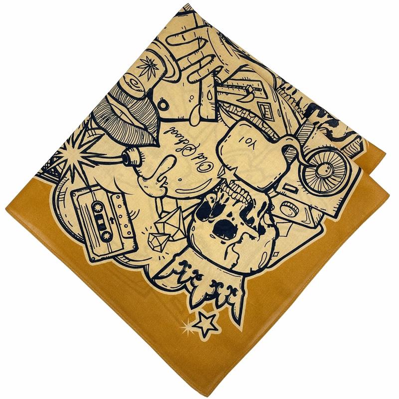 Tudung Kepala Bandana Corak, 21 "Panjang, Untuk Wanita dan Lelaki ...