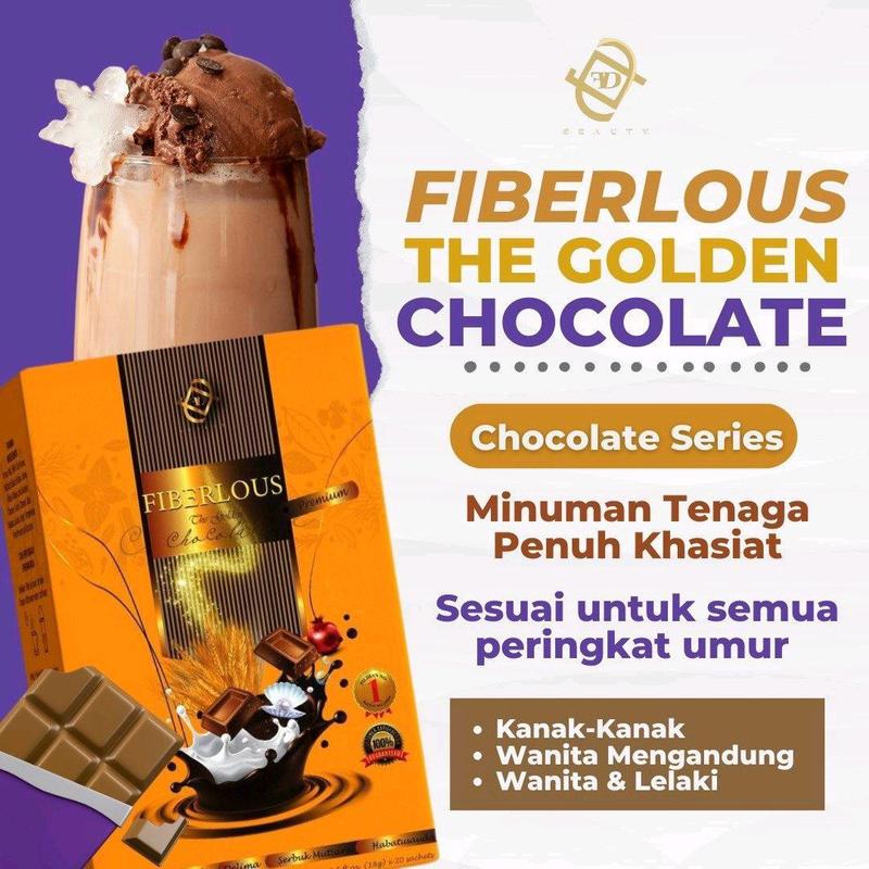 FIBERLOUS THE GOLDEN CHOCOLATE - TikTok Shop Malaysia