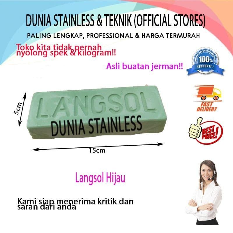 Langsol hijau untuk poles stainless - Shop | Tokopedia