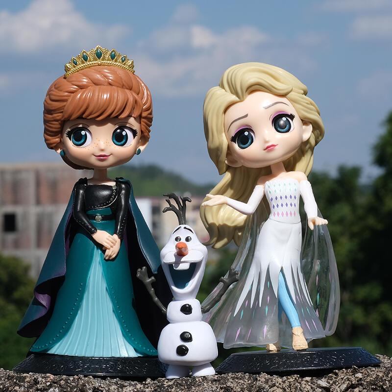 Q posket Frozen Princess Anna Elsa Model Gift Handmade Cake Ornament ...