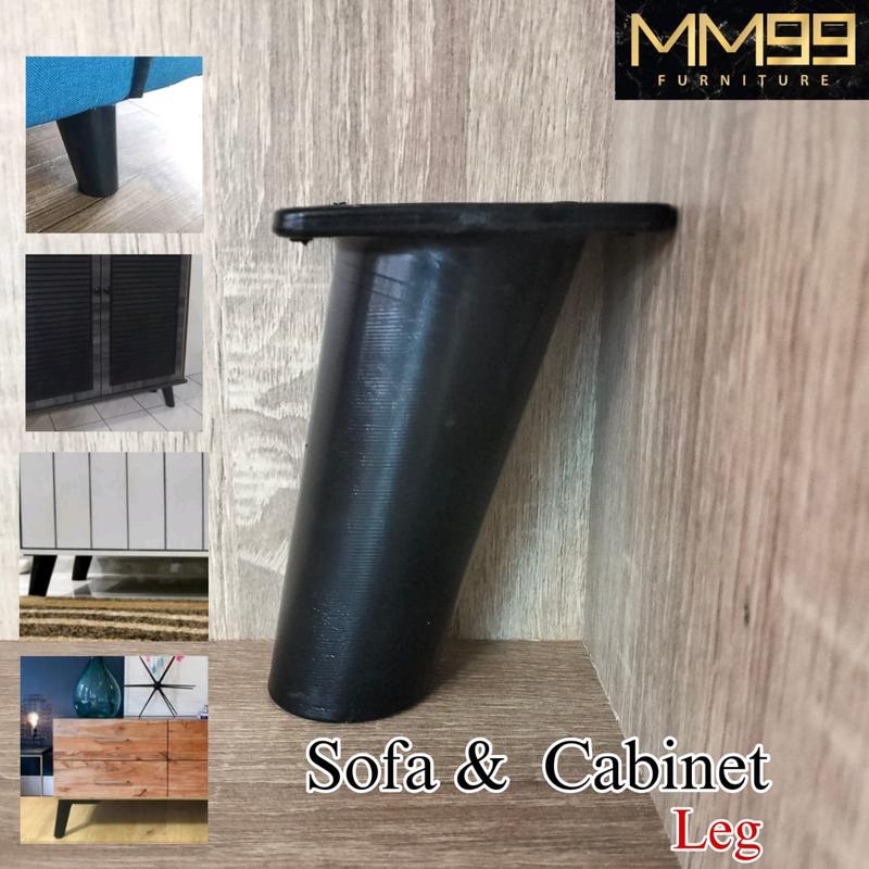 MM99 5'' 6"inch PVC Leg Sofa leg divan bedframe leg cabinet leg ...