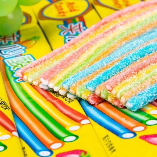 Assorted Sour Candy Snacks Rainbow Gummies Children's Leisure Fruit ...