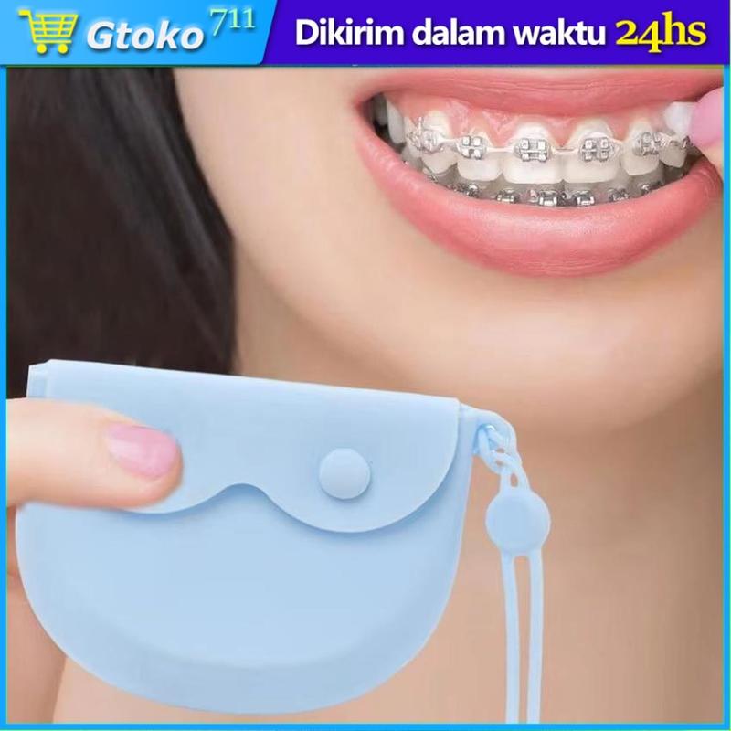 Tempat Retainer Gigi Portable Storage False Teeth Box Kotak Gigi Palsu ...
