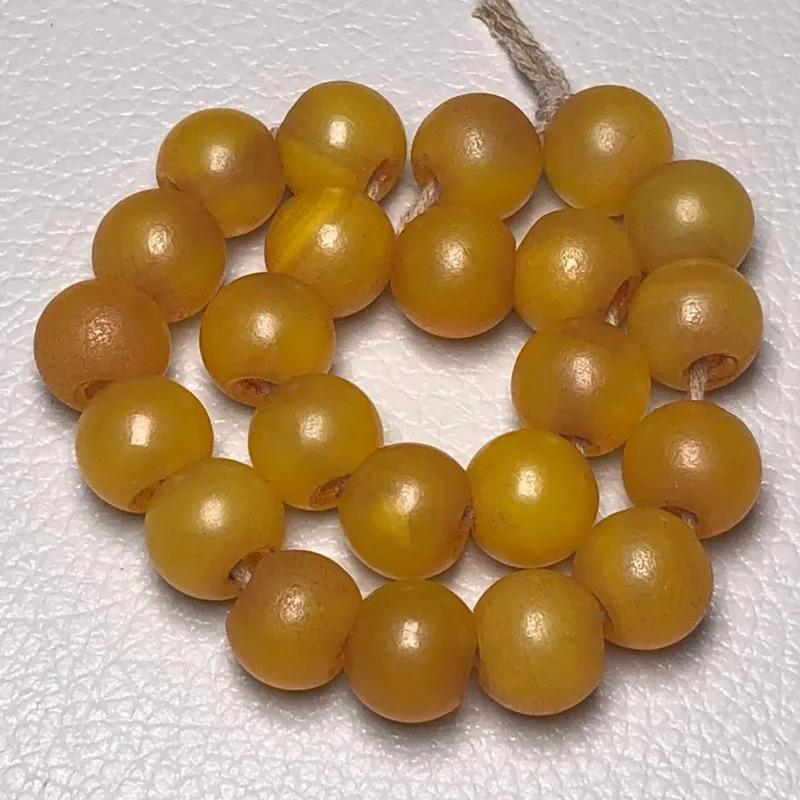 12mm Natural Yellow Agate Round Beads For Jewelry Making Diy - TikTok ...