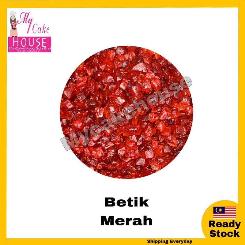 Betik Merah Hijau Potong / Hiasan Kek / Topping Samprit - TikTok Shop ...
