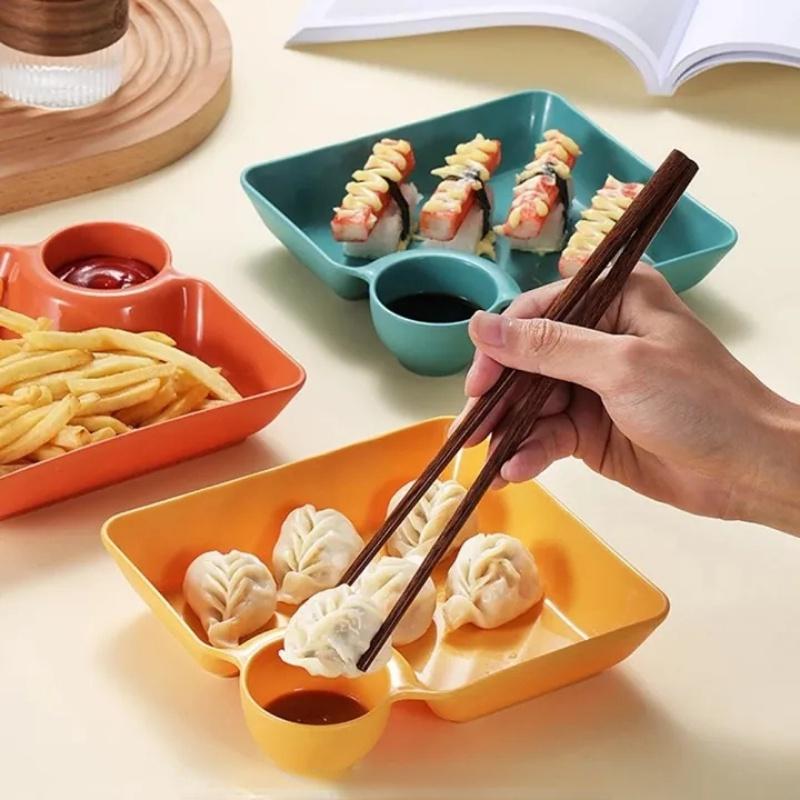 Japanese Dumpling Sushi Dipping Dish PP Material Snack Tray Dessert ...