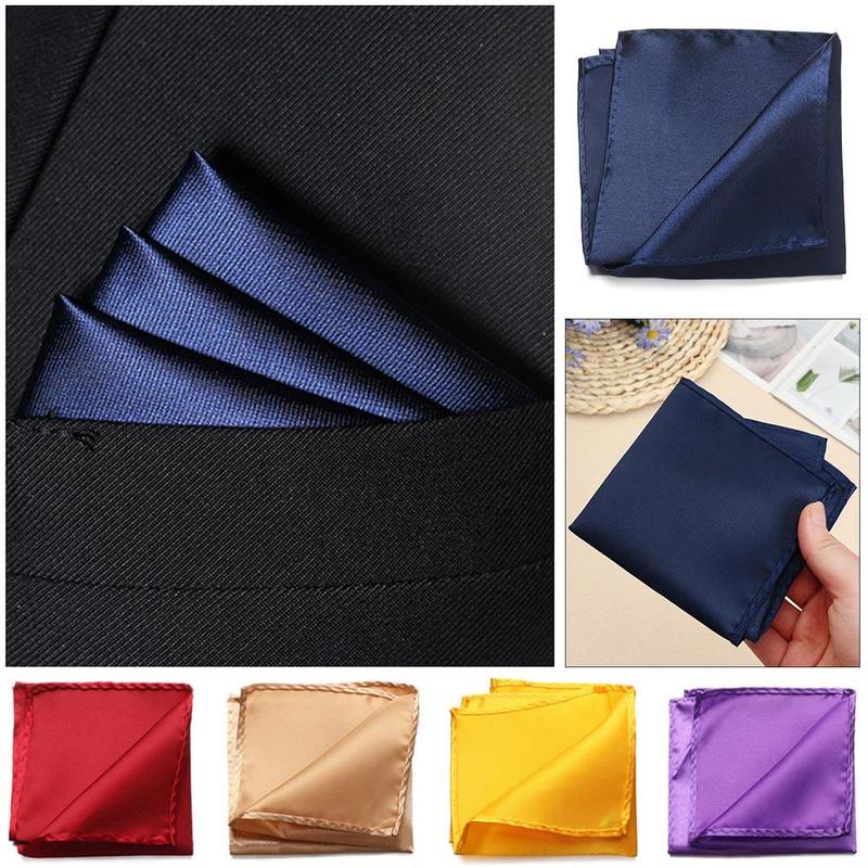 Square Hanky Business Chest Towel Suit Hankies Satin Handkerchief ...