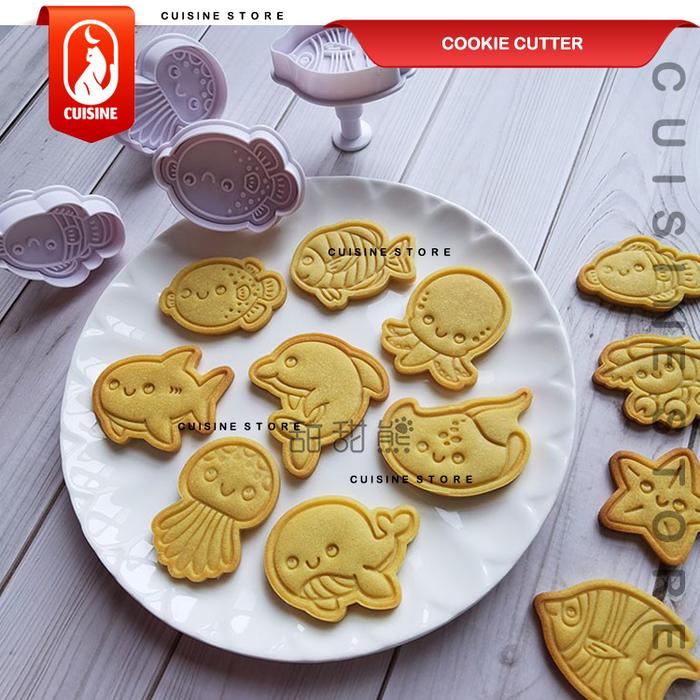Jual [COD] 1 PCS dan SET Cookie Cutter IKAN FISH SEA ANIMAL /Alat ...