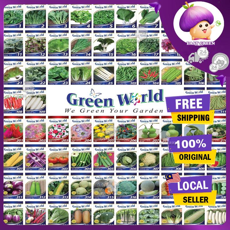 Green World 1-221 Biji Benih Bayam/Sawi/Kang Kong/Salad/Smal - TikTok ...