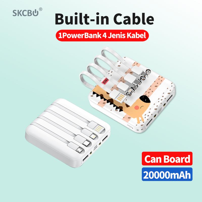 SKCBO Mini Powerbank 20000mAh Custom Power Bank Fast Charging dengan ...