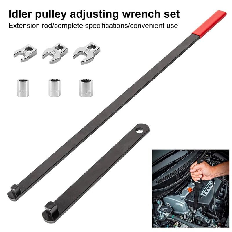 1Set New Adjustable Idler Wheel Belt Tightening Wrench Extended ...