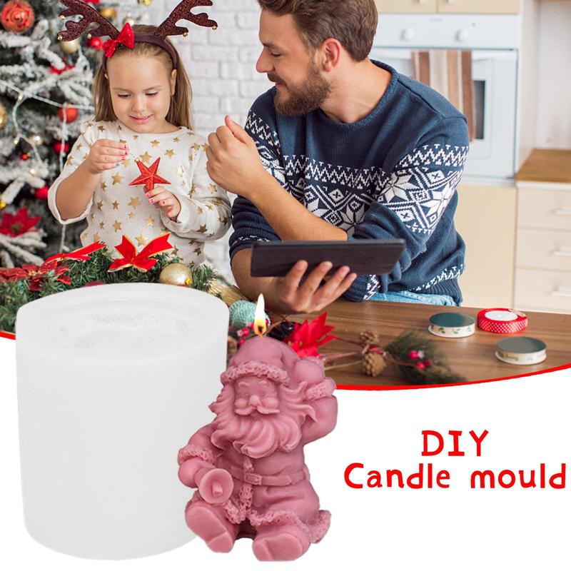 Santa Claus Molds Silicone DIY Candle Molds For Candle Making - TikTok ...