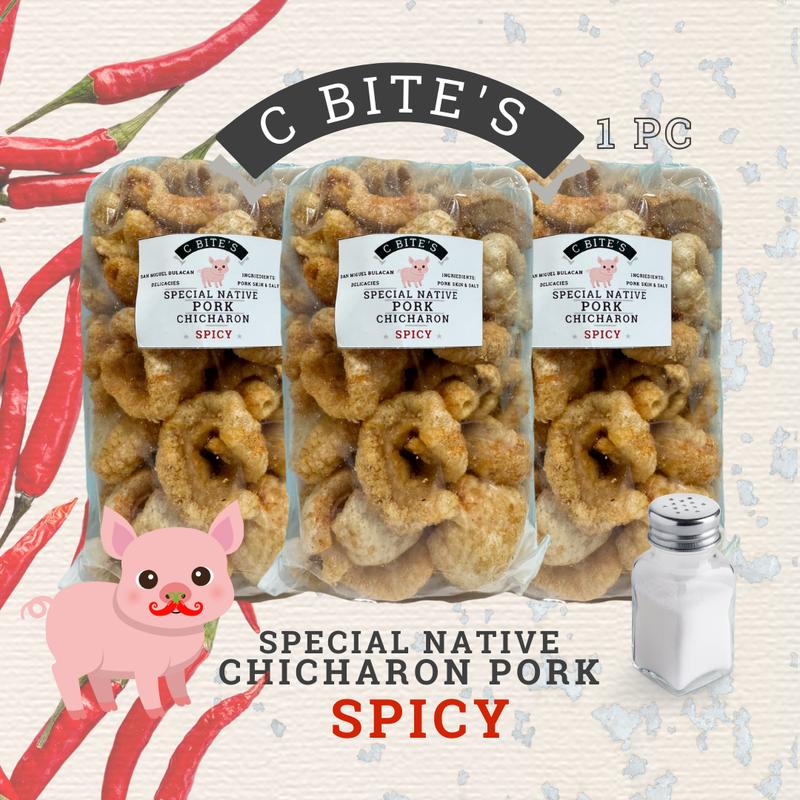 SPICY 1 PC SPECIAL NATIVE PORK CHICHARON 220 GRAMS - TikTok Shop ...