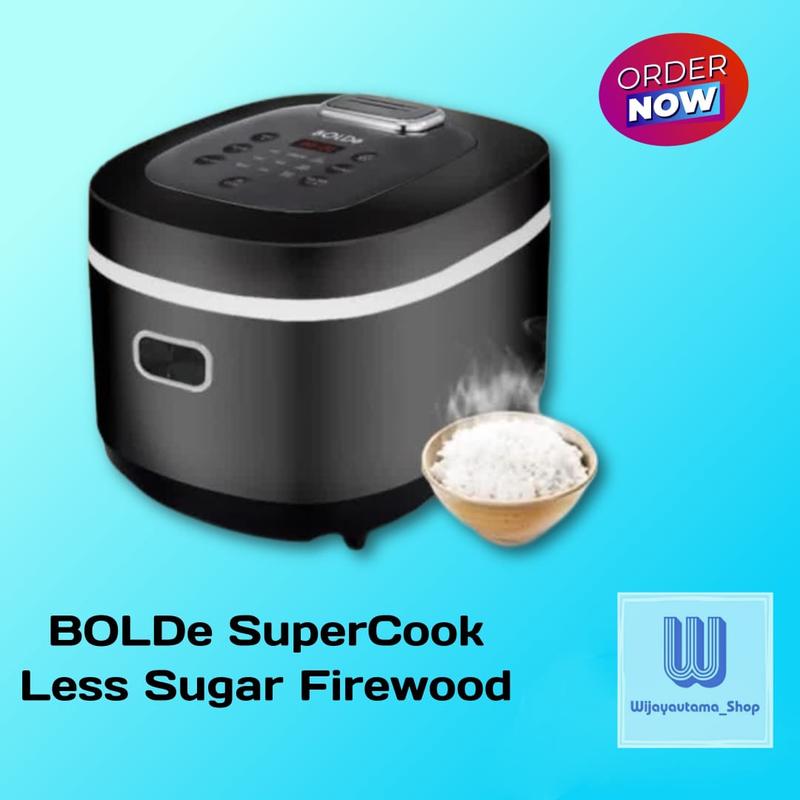 BOLDe Rice Cooker Less Sugar 2 Liter ORIGINAL Garansi Resmi Stainless ...