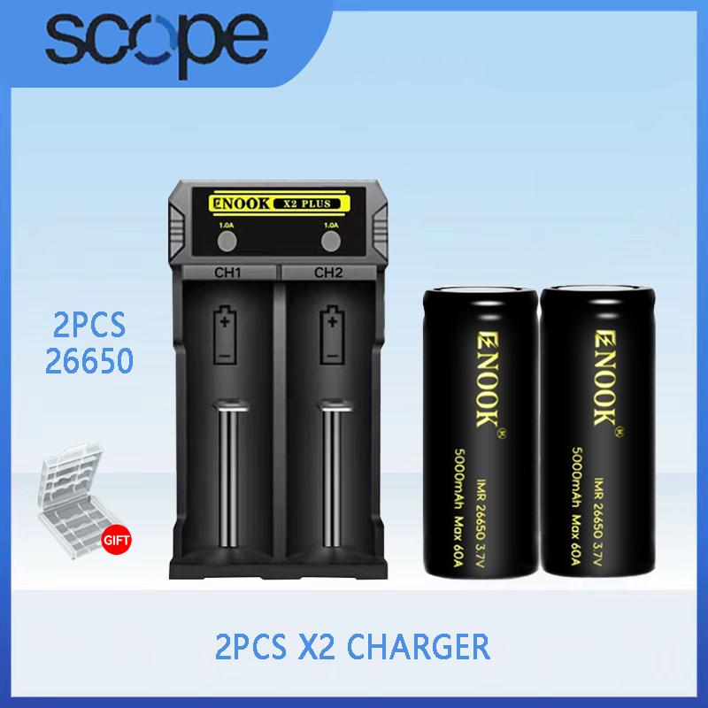 （Ready Stock）Enook 26650 rechargeable Li-ion 5000mAh 60A 3.7 - TikTok ...