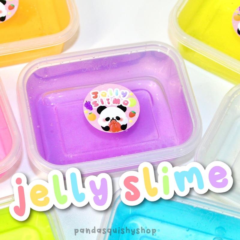 jelly slime by pandasquishyshop / clear slime / jiggly slime - Shop ...
