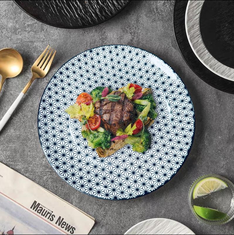 10.5inch Ceramics Plate Tableware Steak Dinner Plate Microwave - TikTok ...