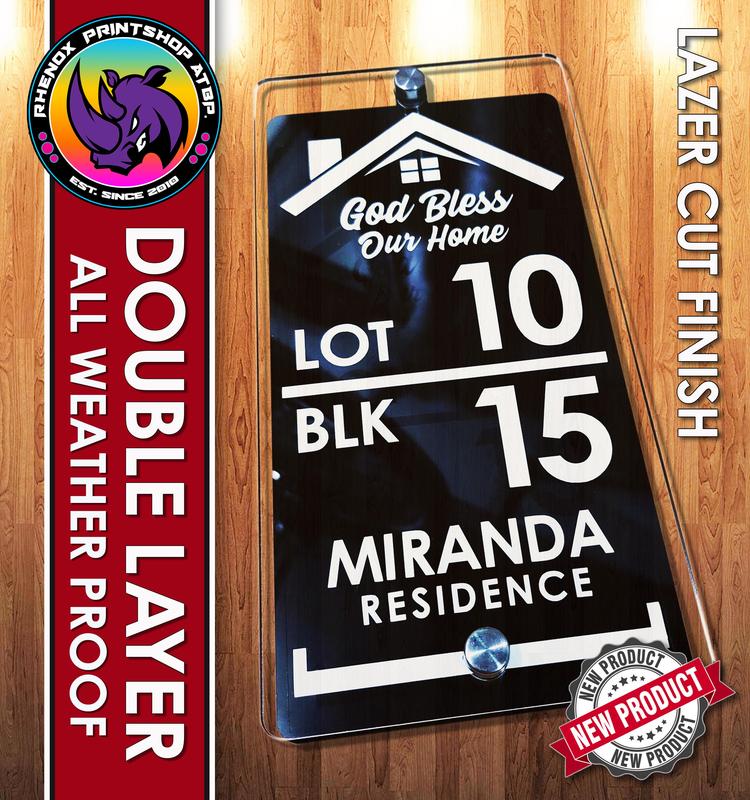 House Plates Address 3mm Thickness With Roof Design signage - TikTok ...