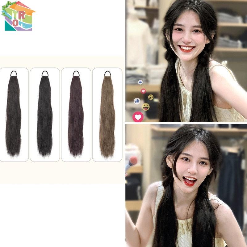 [Ready Stock] Wigs 2Pcs Y2K Wig Women Long Hair Rope Natural - TikTok ...