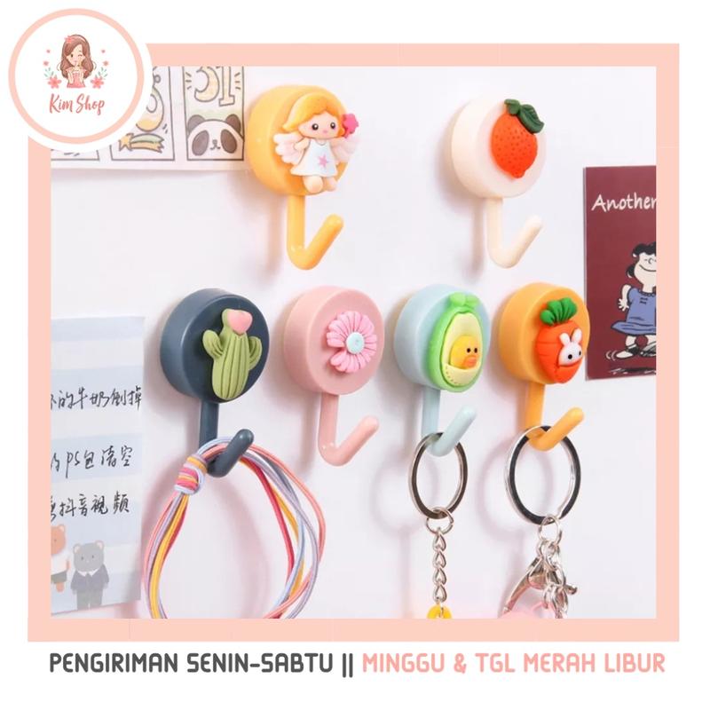 KIM SHOP - HOOK Dinding Karakter Gantungan Tempel Cantolan Lucu ...