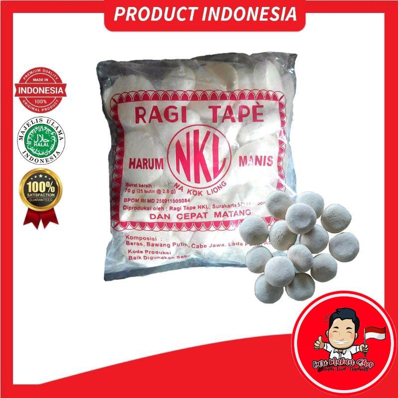 RAGI TAPE TAPAI HARUM MANIS 70G Isi 25 butir Product Asli Indonesia Ubi ...