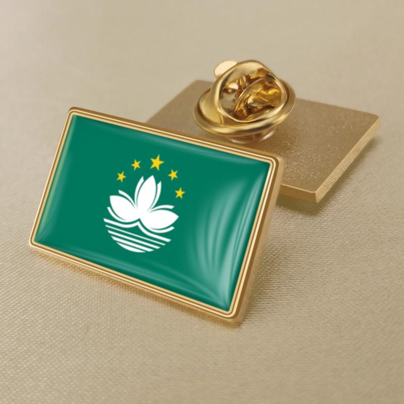 Macau Flag Badge Badge Accessories World Flags Brooch Suit Collar ...