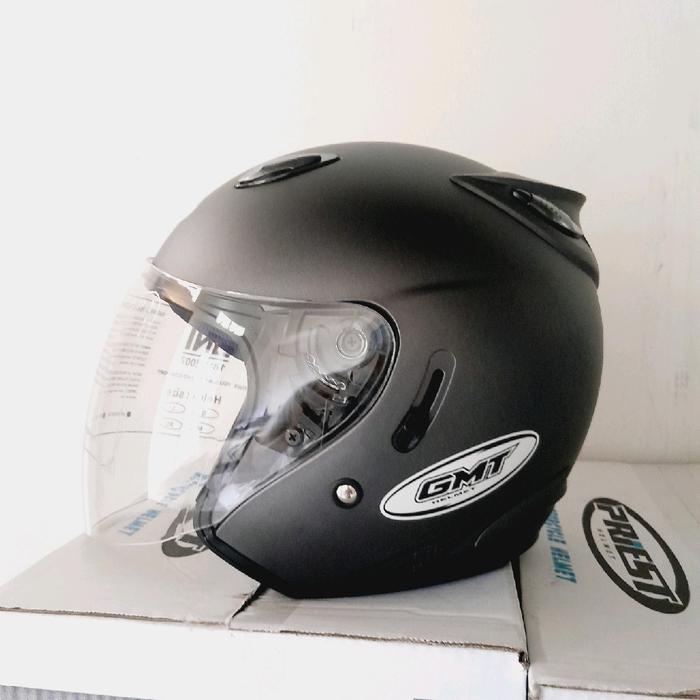 Promo Helm Motor Original Half face GMT/NIELS Gunmet Dop SNI Dobel ...