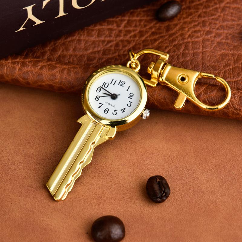 Fashion Quartz Watch Necklace Gold Key Quartz Pocket Watch, Quartz ...