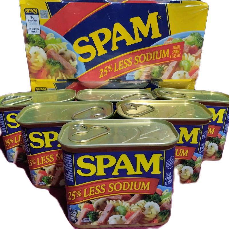 Spam Luncheon Meat 25% Less Sodium 340g - Delicious Instant Food ...