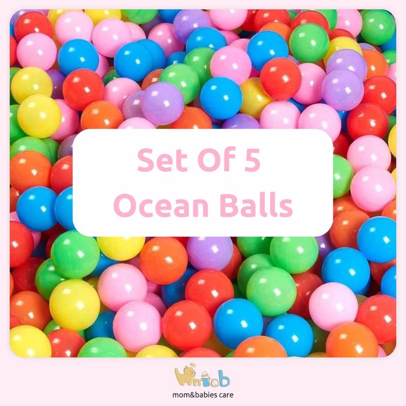Hntob 6cm 5pcs 6M+ Ocean Ball Playing Balls Toy Colorfull Colored ...