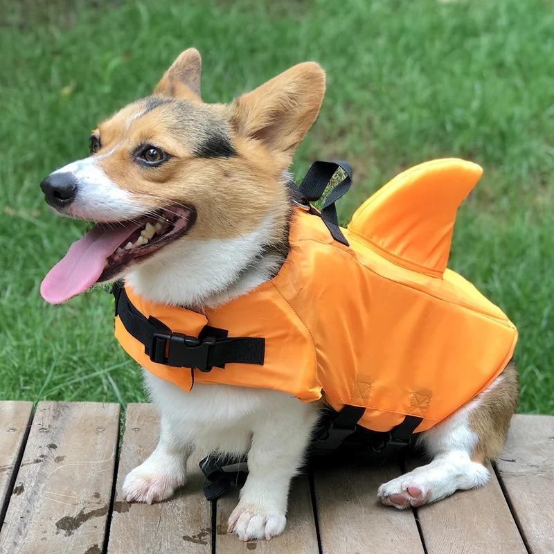 Hipster Shark Fin Pet Life Jacket Dog Life Vest Safety Suit Dog ...