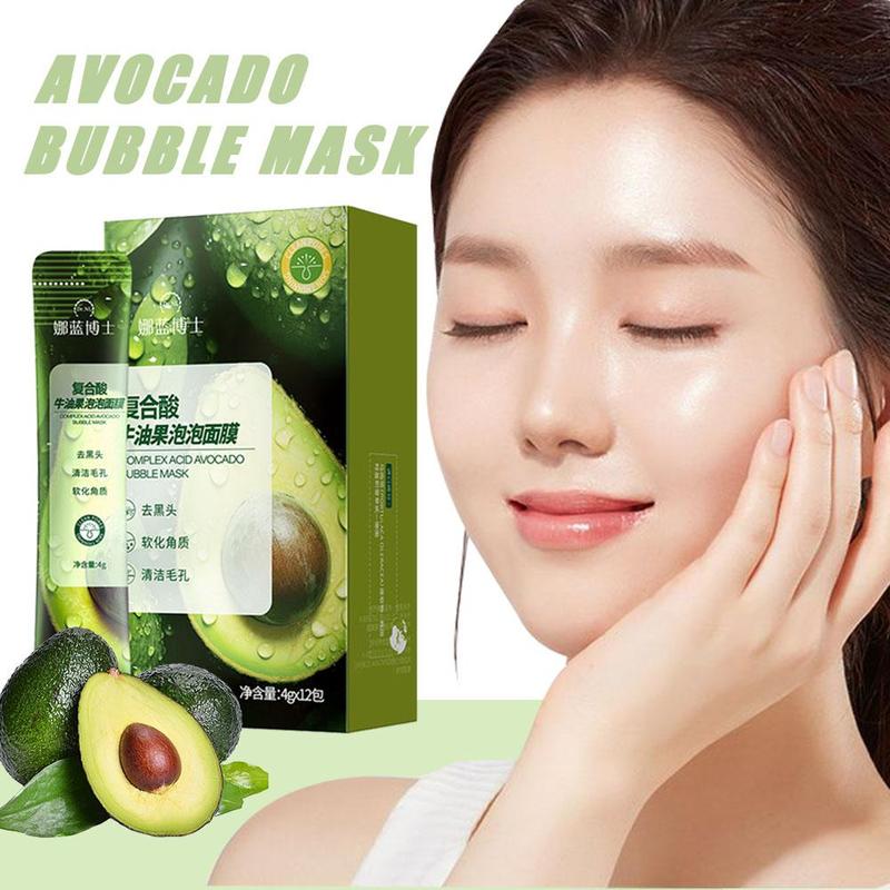 Avocado Bubble Mask Deep Cleansing Self-foaming Mask Shrinks - TikTok ...