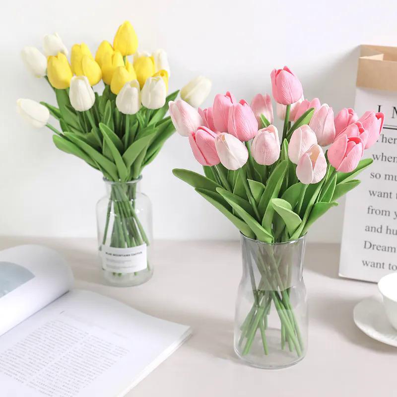 Sejambak Bunga Tiruan Tulip, 29cm, 10 / 5Pcs, Buih PE, Bunga - TikTok ...