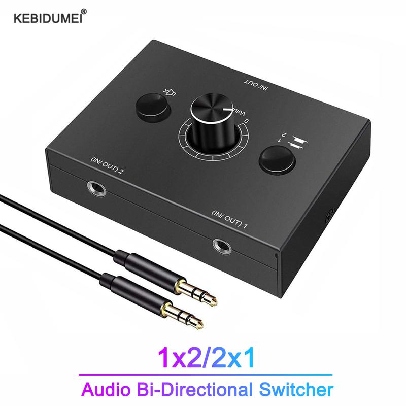 2 Way Bi-Directional Audio Switcher Stereo HiFi Audio Switcher - TikTok ...