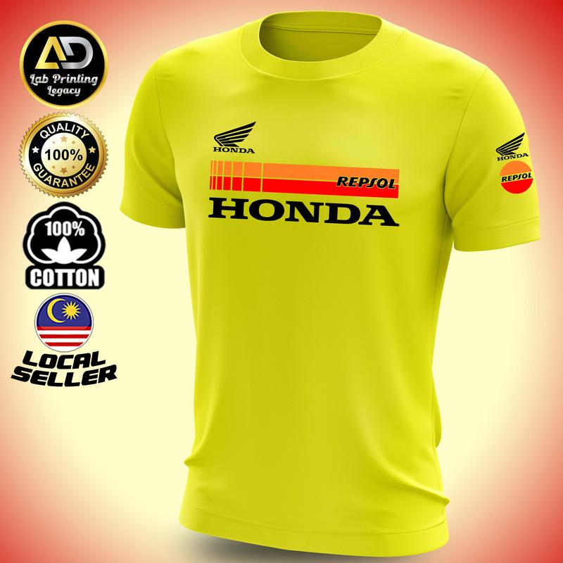 Honda REPSOL T Shirt 100% Cotton Round Neck Unisex New - TikTok Shop ...