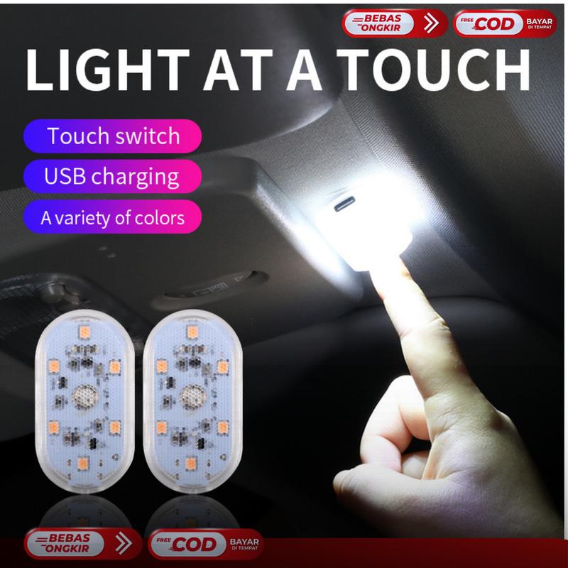 Lampu Plafon Mobil Mini LED Touchscreen 6 LED untuk Interior - Shop ...