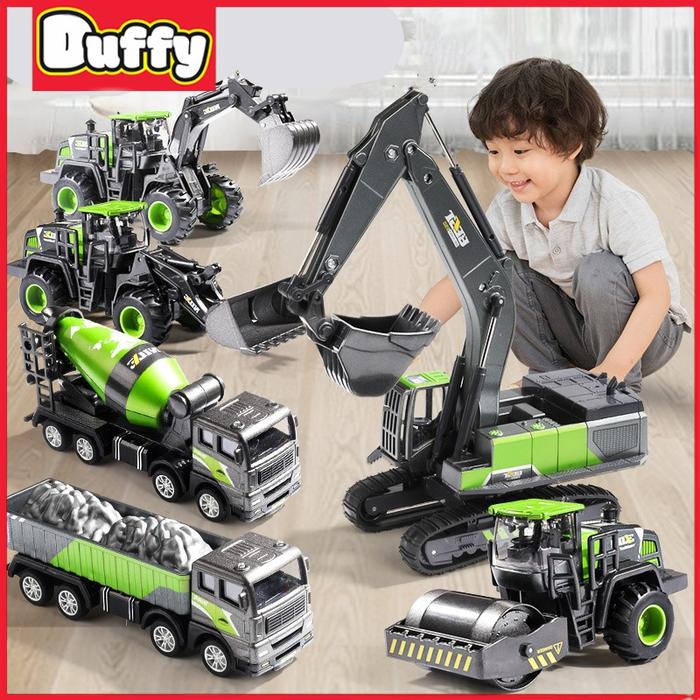 Promo 【Duffy toys】1:55 Mainan Anak Truck Konstruksi Escavator/Mobil ...