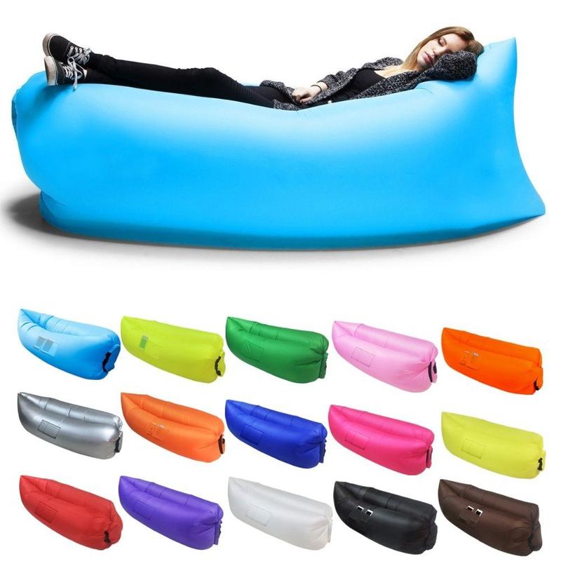 Inflatable Wind Picnic Camping Lamzac Air Lazy Sofa Lounge Bed - TikTok ...