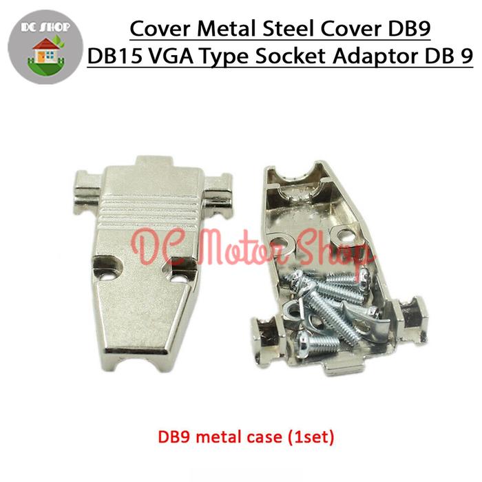 Jual Cover Metal Steel Cover DB9 or DB15 VGA Type Socket Adaptor DB 9 ...