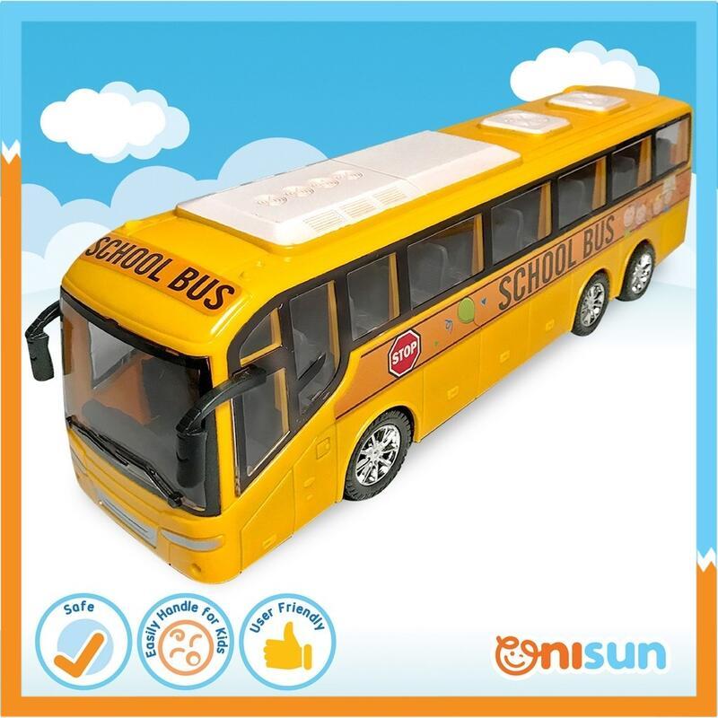 Kids Big School Bus Push & Pull Fun Toy Vehicle Playset Mainan - TikTok ...