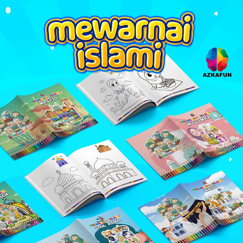 Buku Mewarnai edisi islami - Islamic coloring book Books Books - Shop ...