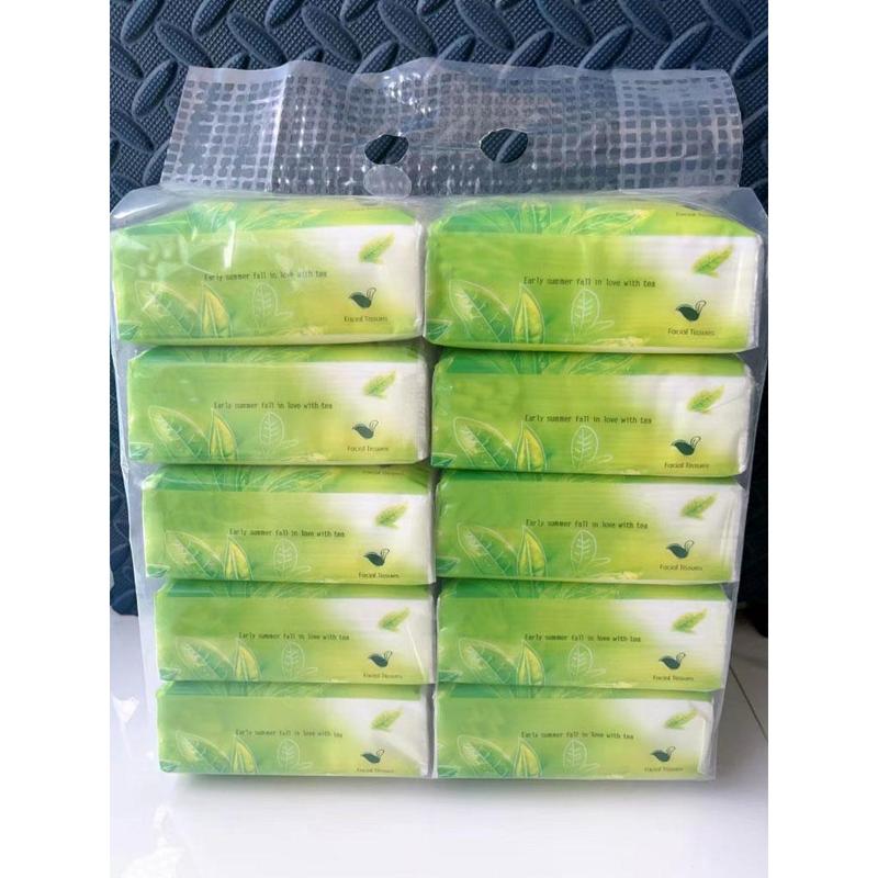 [10 Packs] Native wood pulp facial tissue Interfolded Paper Tissue ...