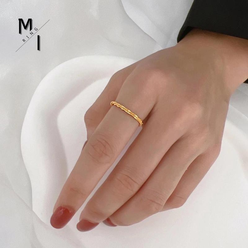 【M/I】The sky star ring is made of titanium steel and plated with ...