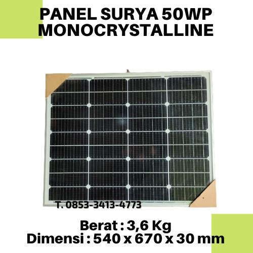 SOLAR PANEL 50 WP / SOLAR CELL 50 Watt / PANEL SURYA 50 WP MONO - Shop ...