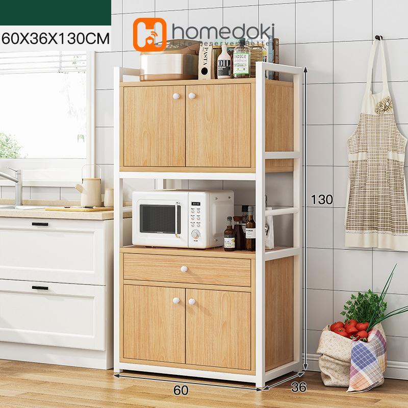 Rak Dapur Serbaguna/Meja Microwave Kuat & Multifungsi/Rak Penyimpanan ...