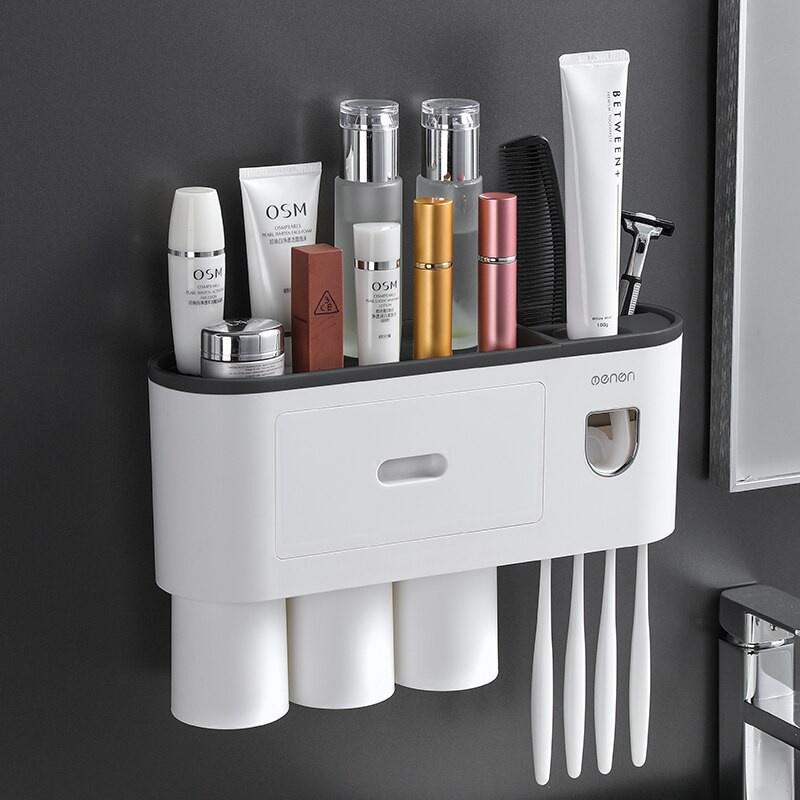 1/2/3/4 Cup Toothbrush Holder Toothpaste Dispenser - TikTok Shop Malaysia