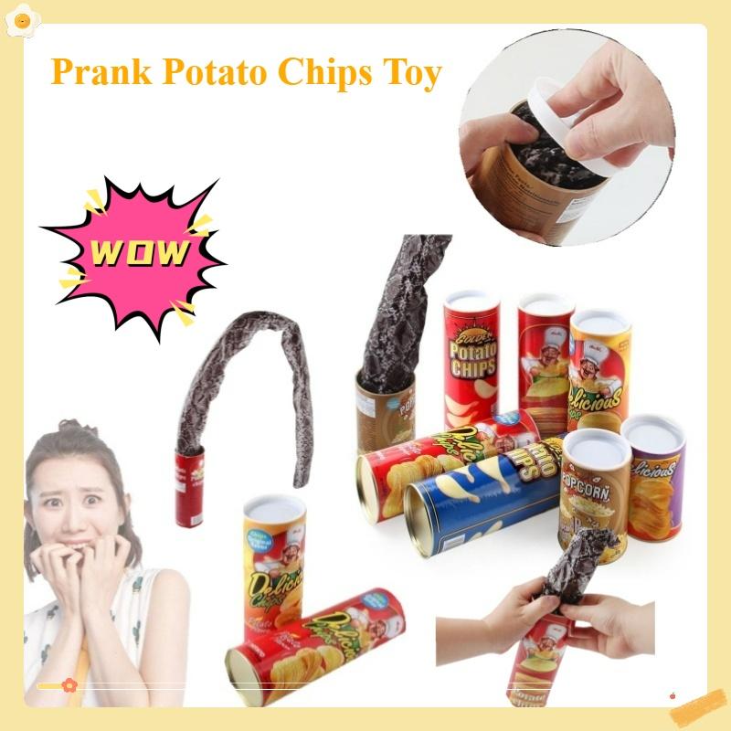 Prank Potato Chips Toy Fake Snake Potato Chips Toy Funny Prank - TikTok ...