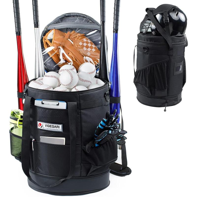 Baseball Bucket Bag- Coach Bag-Expandable Softball Bucket Organizer ...