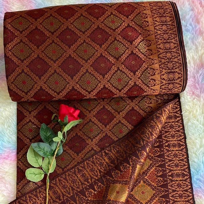 Songket tenun bunga penuh exculsive - TikTok Shop Malaysia