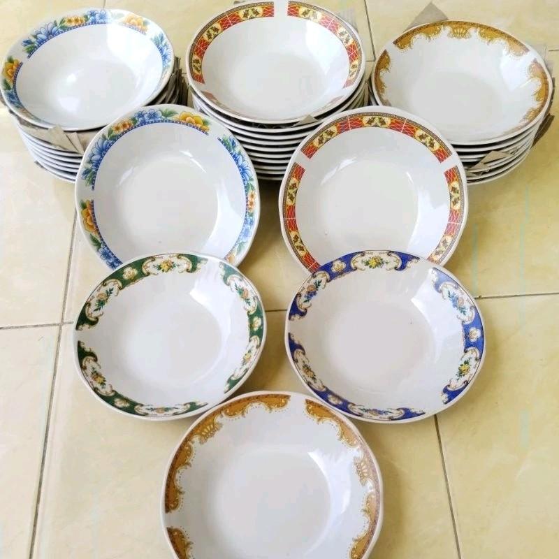 [6pcs]Piring Makan Keramik LiLiA - Isi 6 Pcs, Diameter 20 cm,piring ...